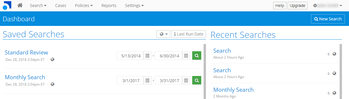 About the Universal Search Interface