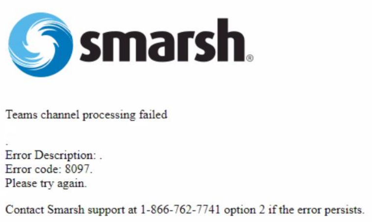 Microsoft Teams Export API Error Codes